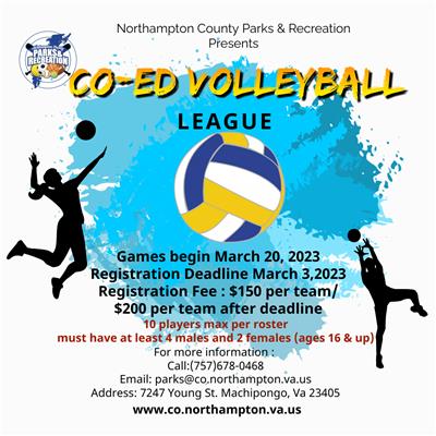 Northampton County Parks & Recreation: Adult CoEd Volleyball